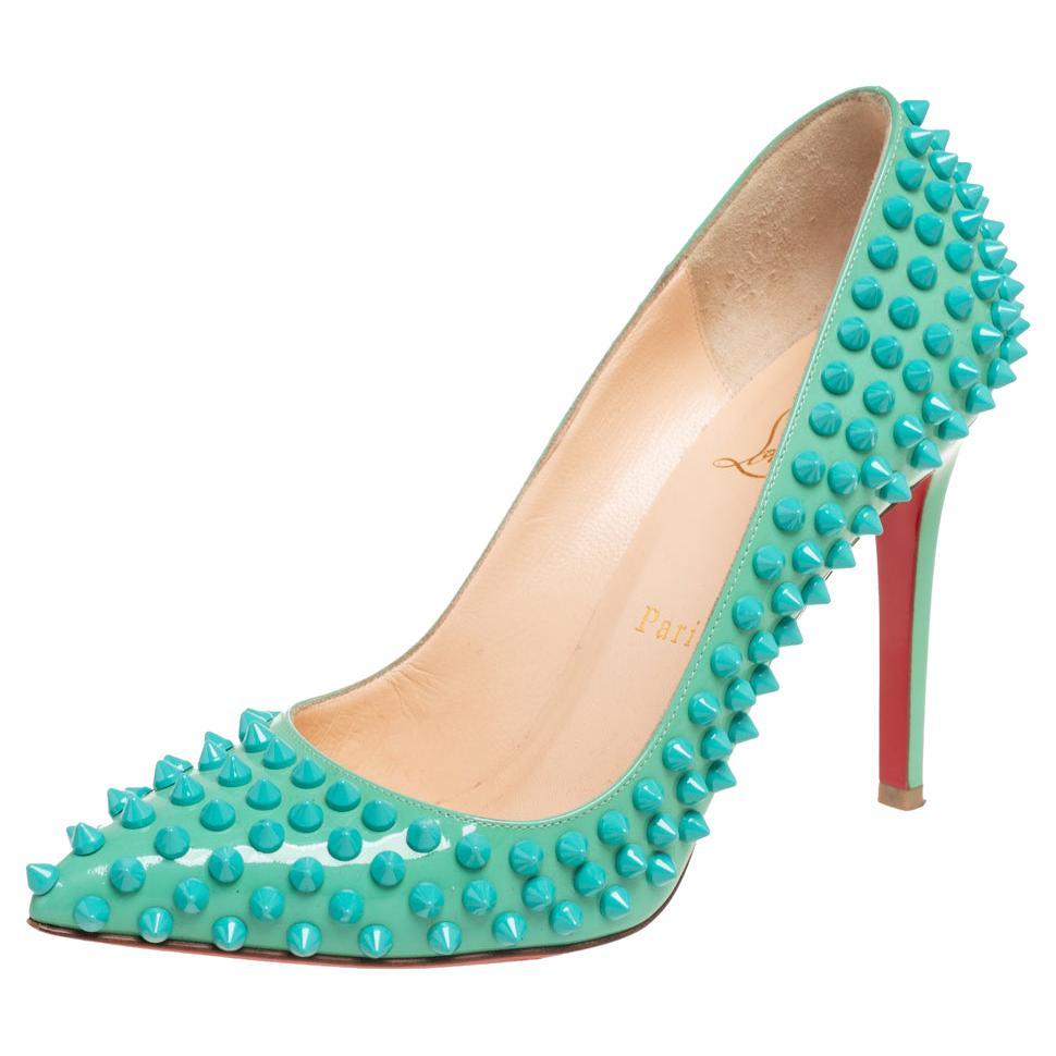 Christian Louboutin Patent Leather Platform Pumps at 1stDibs