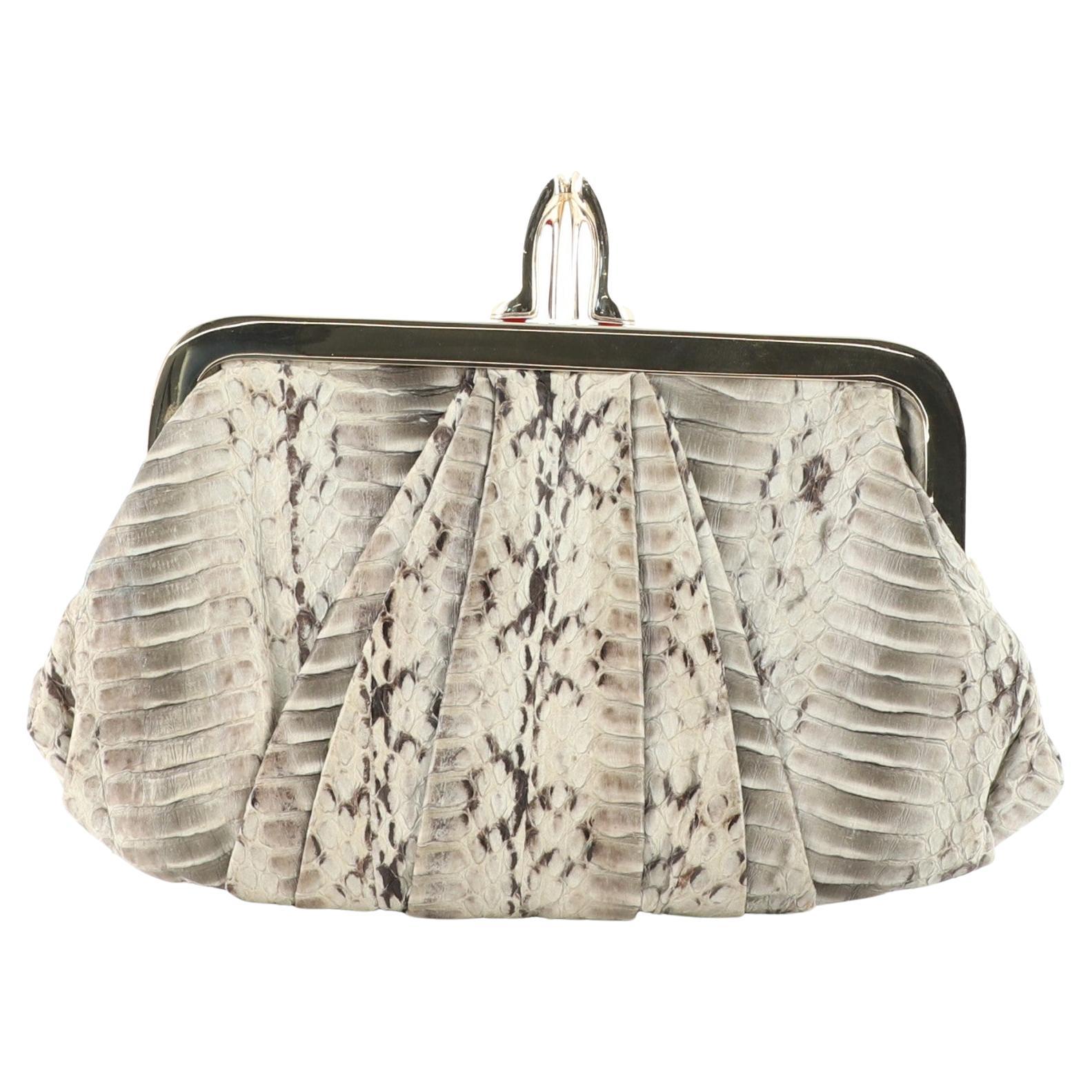 Christian Louboutin Paloma Clutch Spiked Leather at 1stDibs