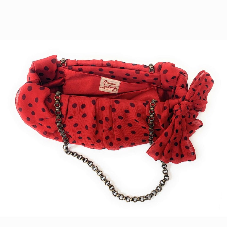 Christian Louboutin Polka Dot Chain Shoulder Bag at 1stDibs