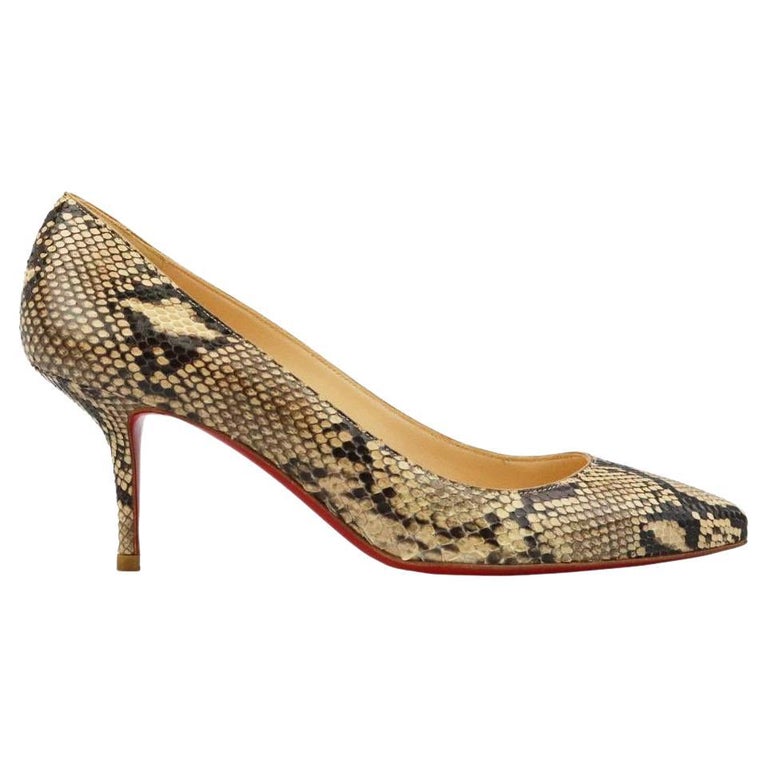 Christian Louboutin Python Pumps EU 37.5 UK 4.5 US 7.5 at 1stDibs