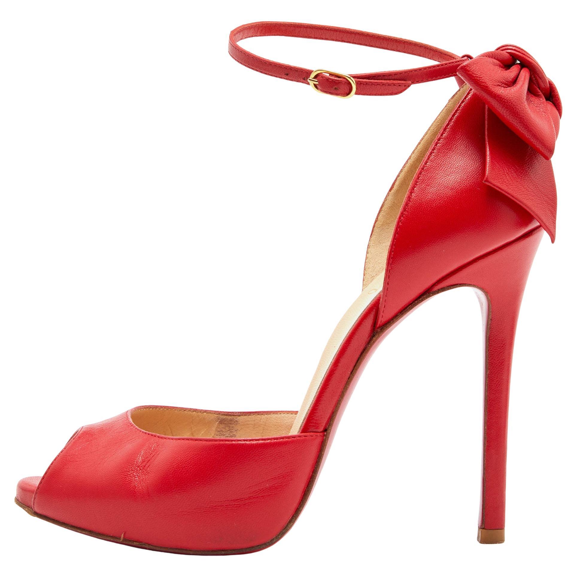 Christian Louboutin Ankle Strap Pumps - 20 For Sale on 1stDibs