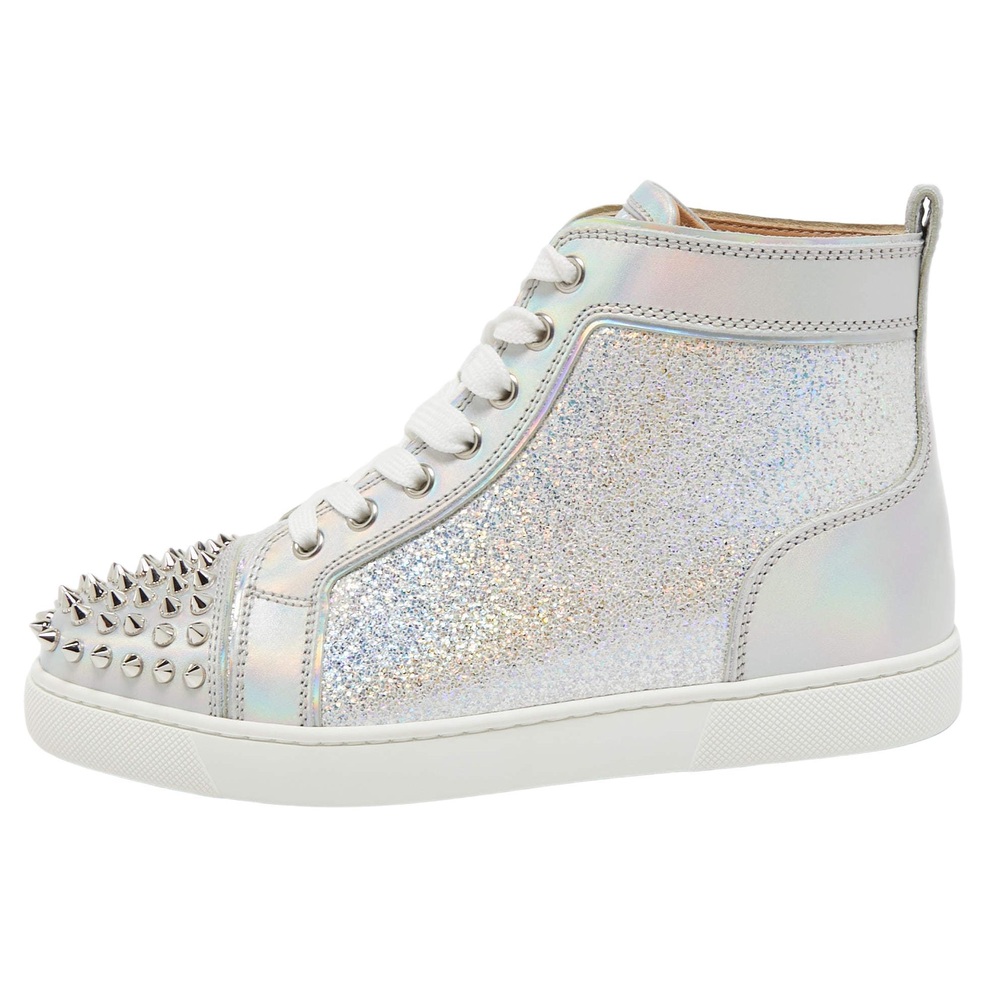 Christian Louboutin Spiked Python Slip On Sneakers EU 43 UK 9 US 10 For ...