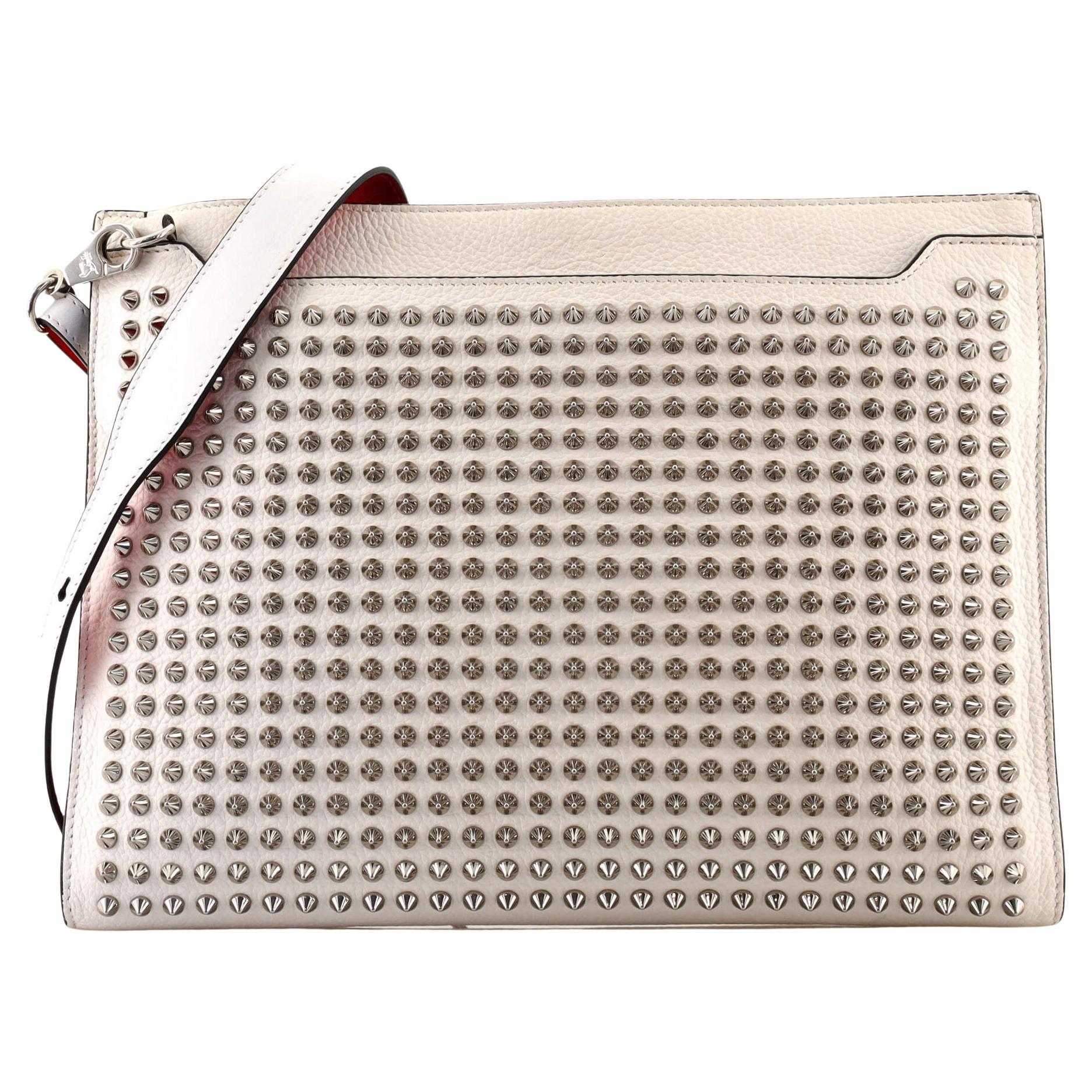 Christian Louboutin Skypouch Crossbody Spiked Leather For Sale at 1stDibs