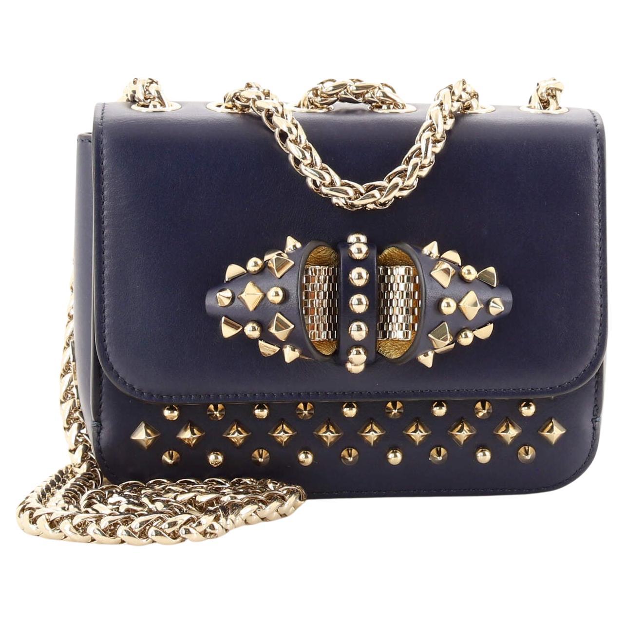 Christian Louboutin Rubylou Crossbody Bag Metallic Leather Mini at 1stDibs