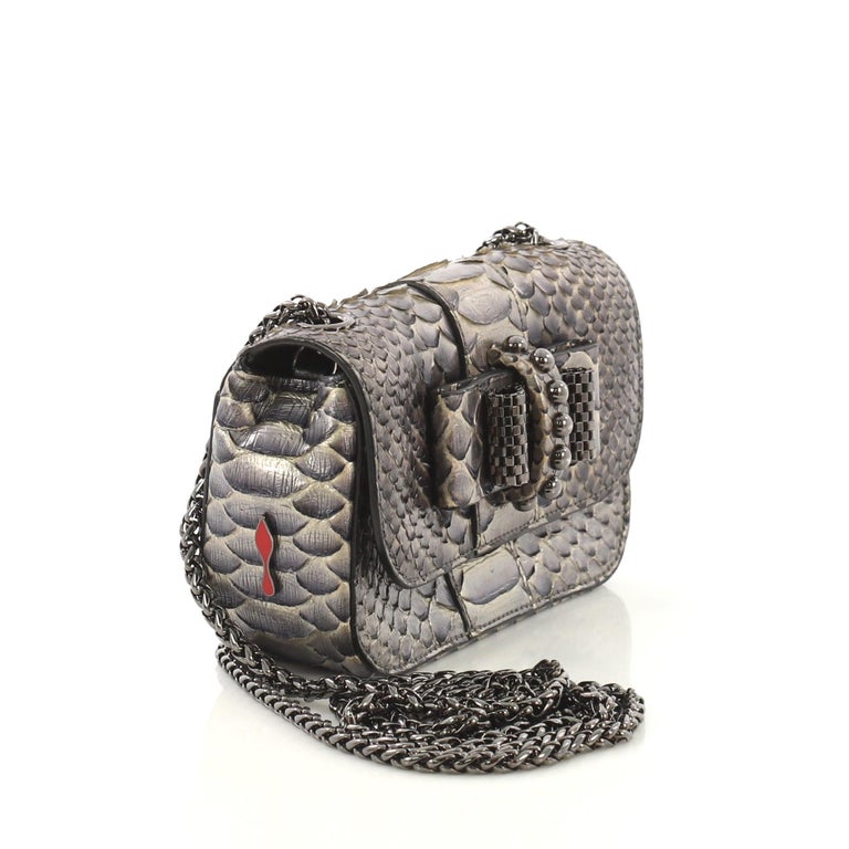 Christian Louboutin Sweet Charity Crossbody Bag Python Mini at 1stDibs