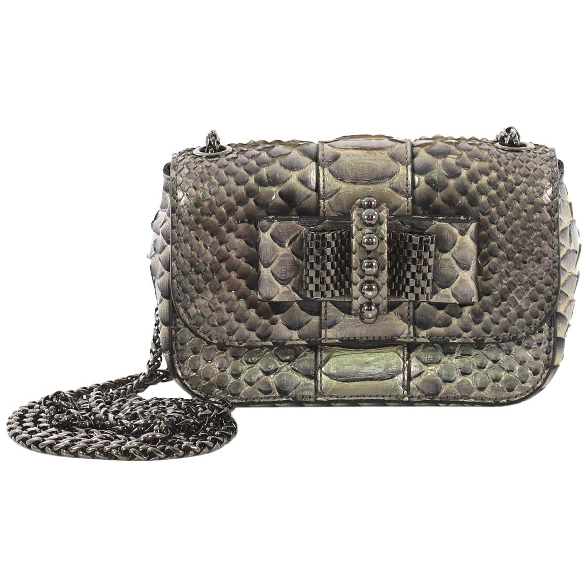 Christian Louboutin Sweet Charity Crossbody Bag Python Mini at 1stDibs