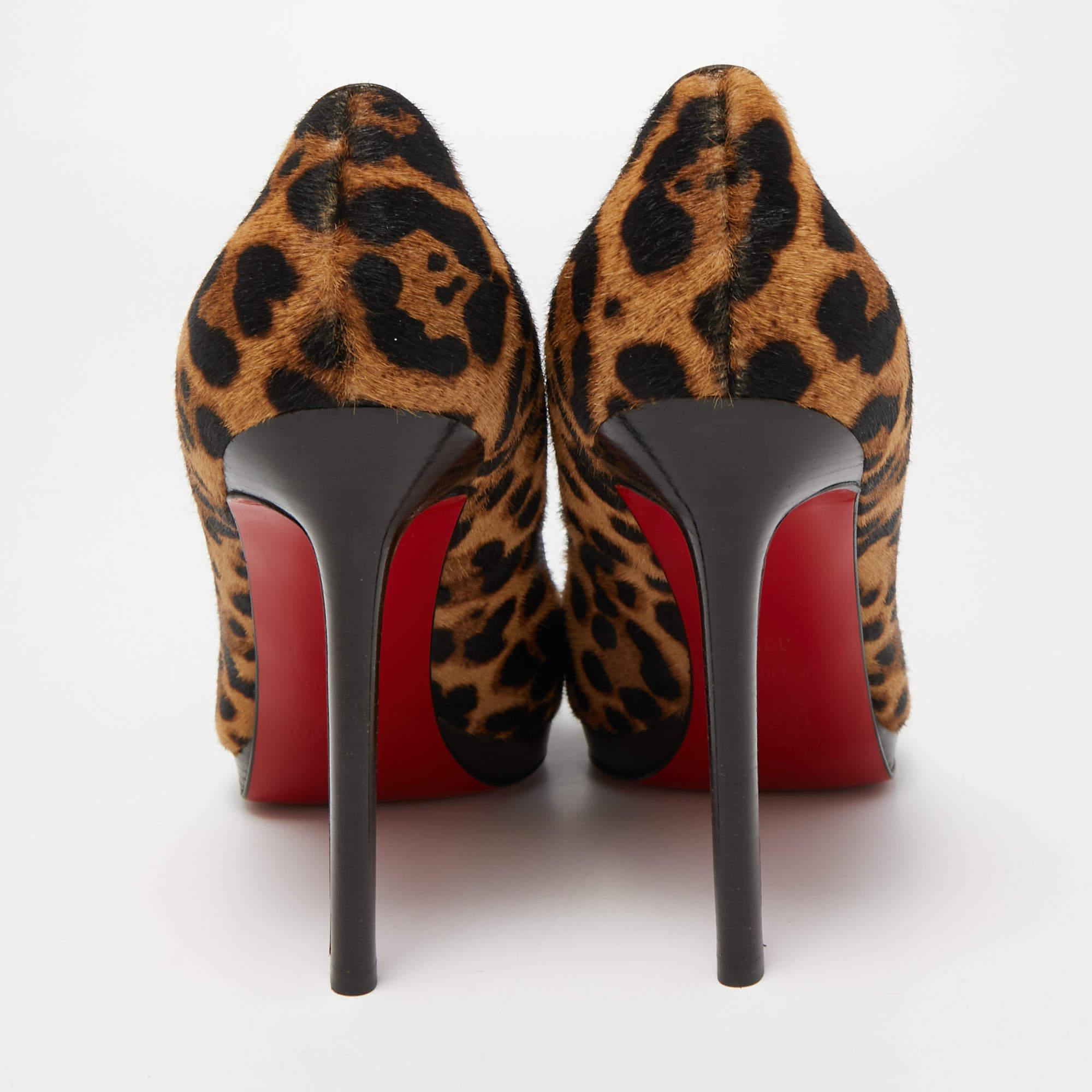 Christian Louboutin Two Tone Calf Hair Pigalle Plato Pumps Size 39.5 ...