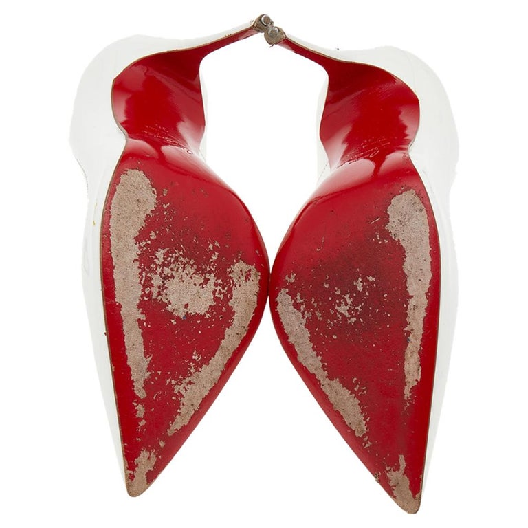 Christian Louboutin White Patent Leather So Kate Pumps Size 36 For Sale ...