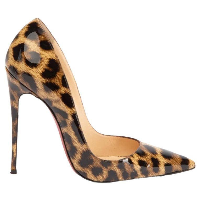 Christian Louboutin Women's Leopard Print Degrade Patent Leather Pumps ...