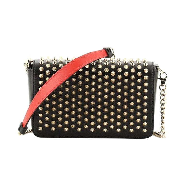 Christian Louboutin Zoompouch Crossbody Bag Spiked Leather at 1stDibs