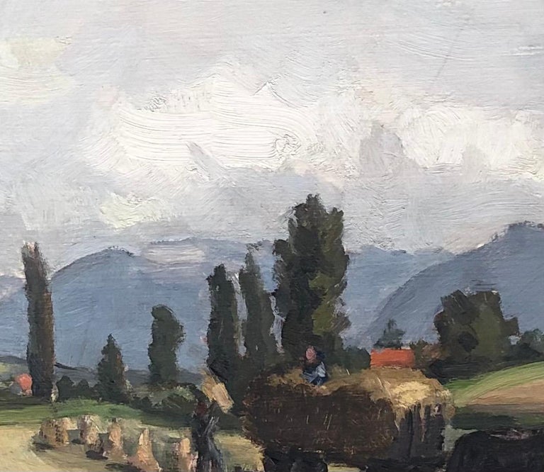 Christian Zwahlen - Geneva countryside landscape, view of the Môle For Sale at 1stDibs