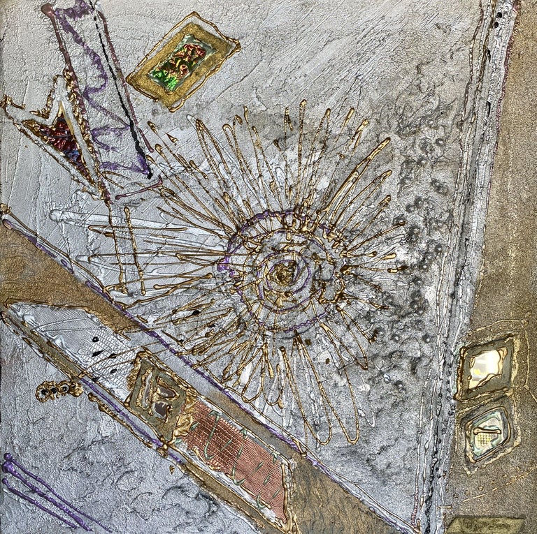 Christiane Pape - Silver Sun, Painting, Acrylic on Canvas For Sale at ...