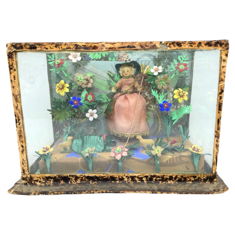 Christianity Monastery Work Wax Jesus Child in Glass Display Case ...