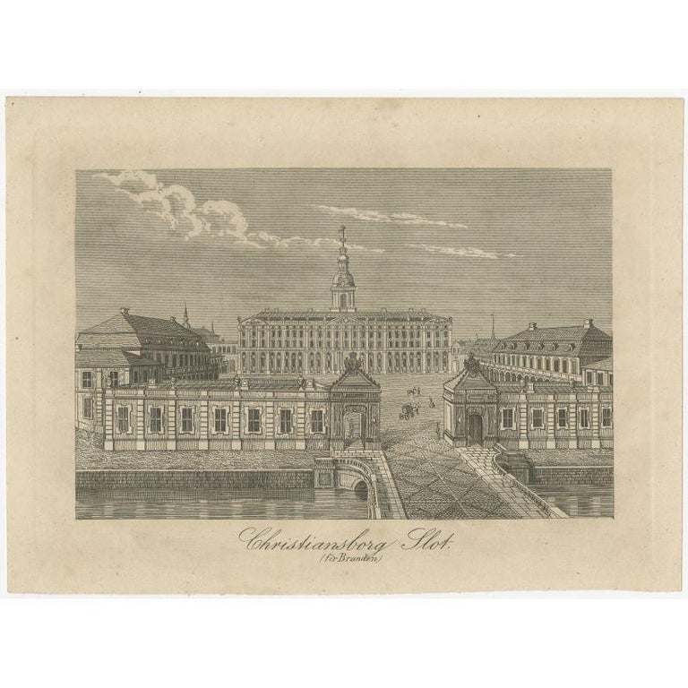 Christiansborg Slot in Copenhagen, Denmark before the Fire in 1794, c ...