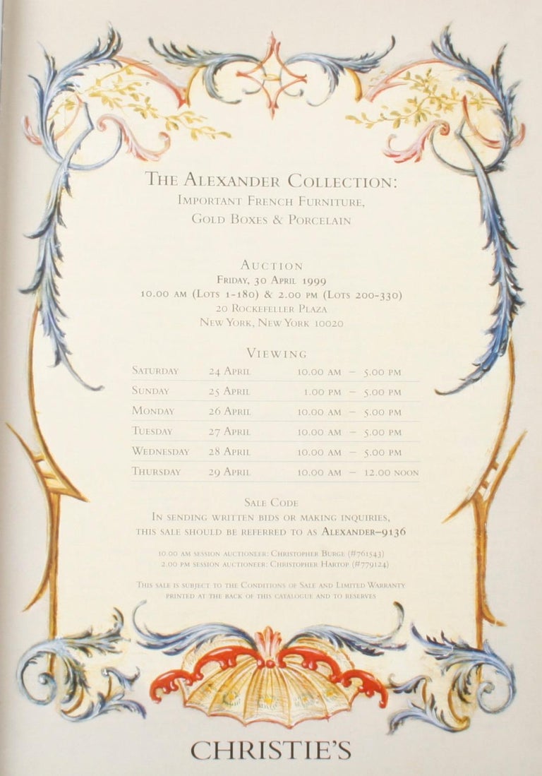 Christie's, the Alexander Collection at 1stDibs