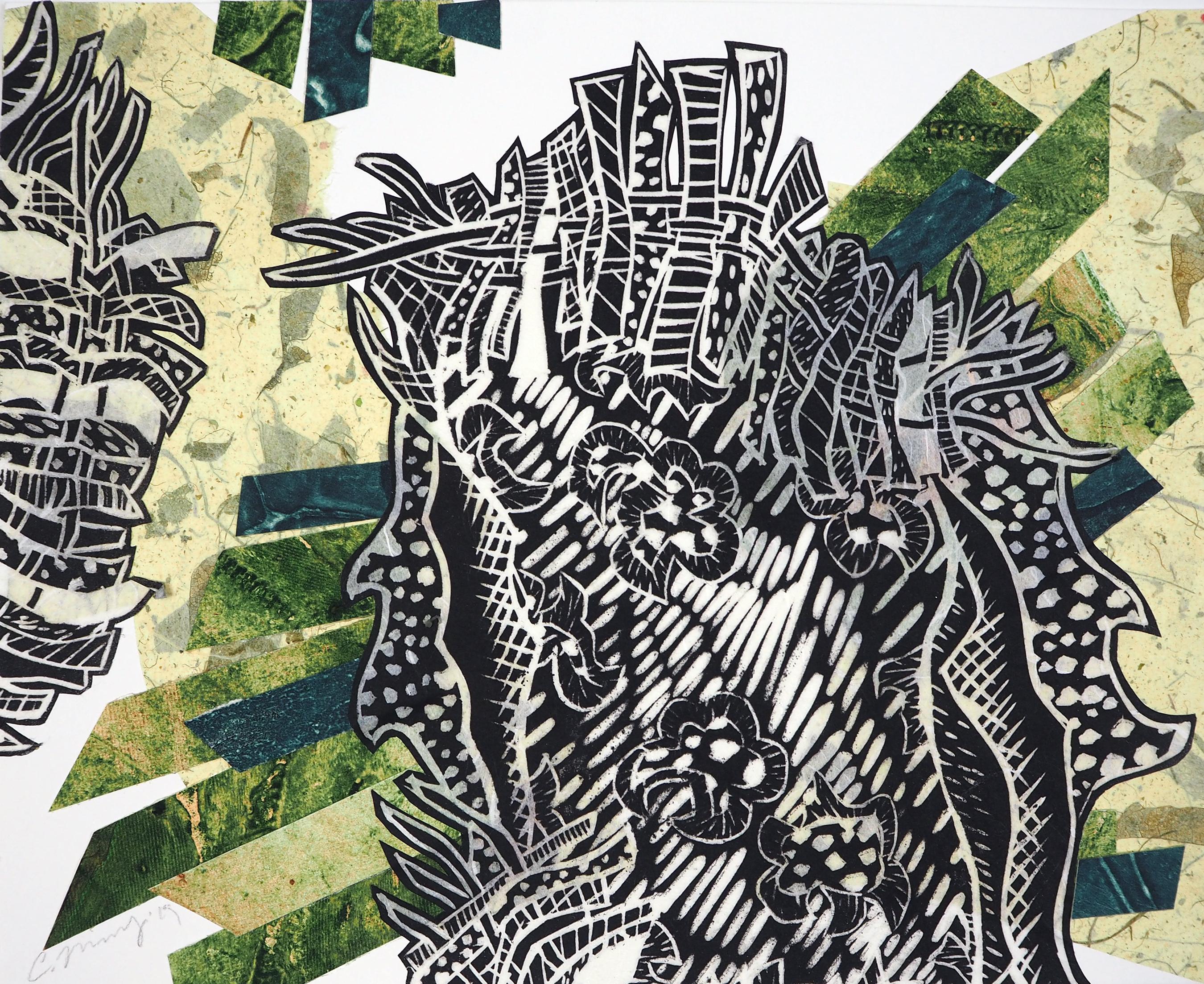 Forrest Bess - Third Church at Deming's Bridge - Linocut Print at 1stDibs