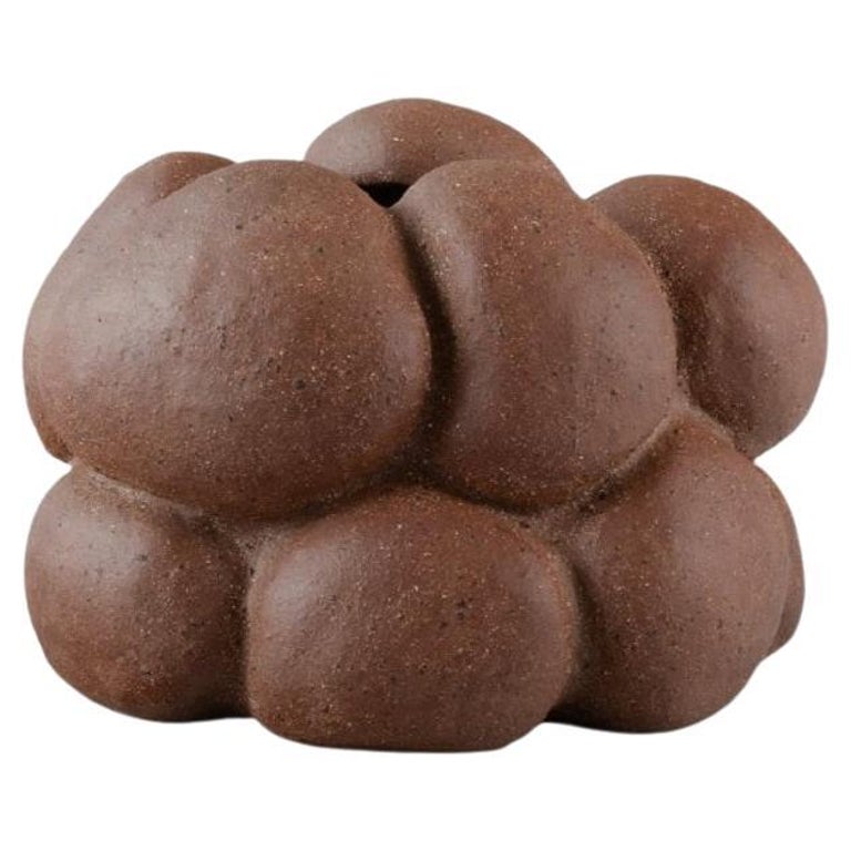 Christina Muff, Danish contemporary ceramicist. Golden brown stoneware ...