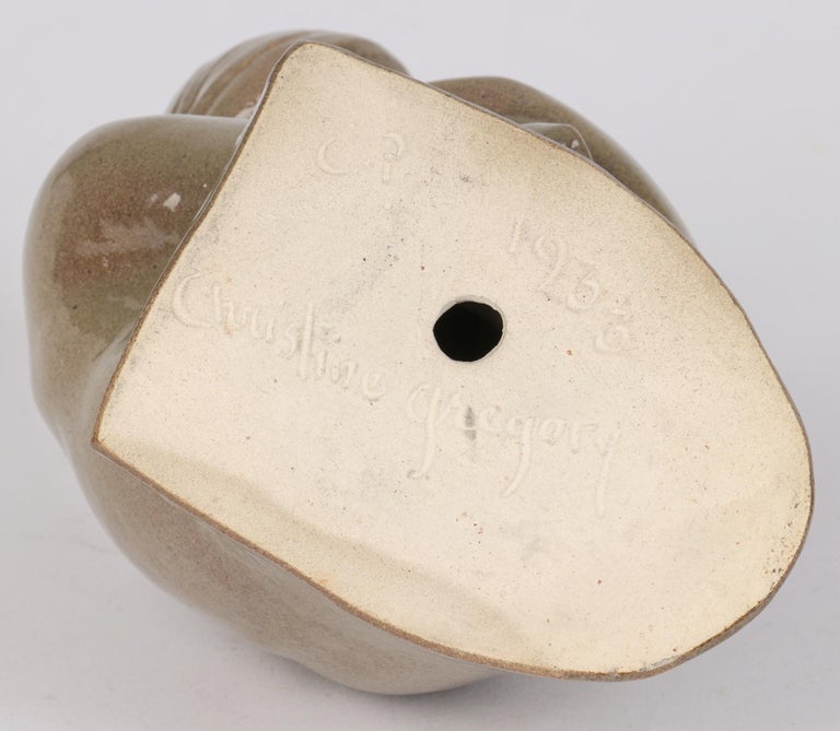 Christine Gregory Art Deco Pottery Mother and Child Glazed Sculpture ...