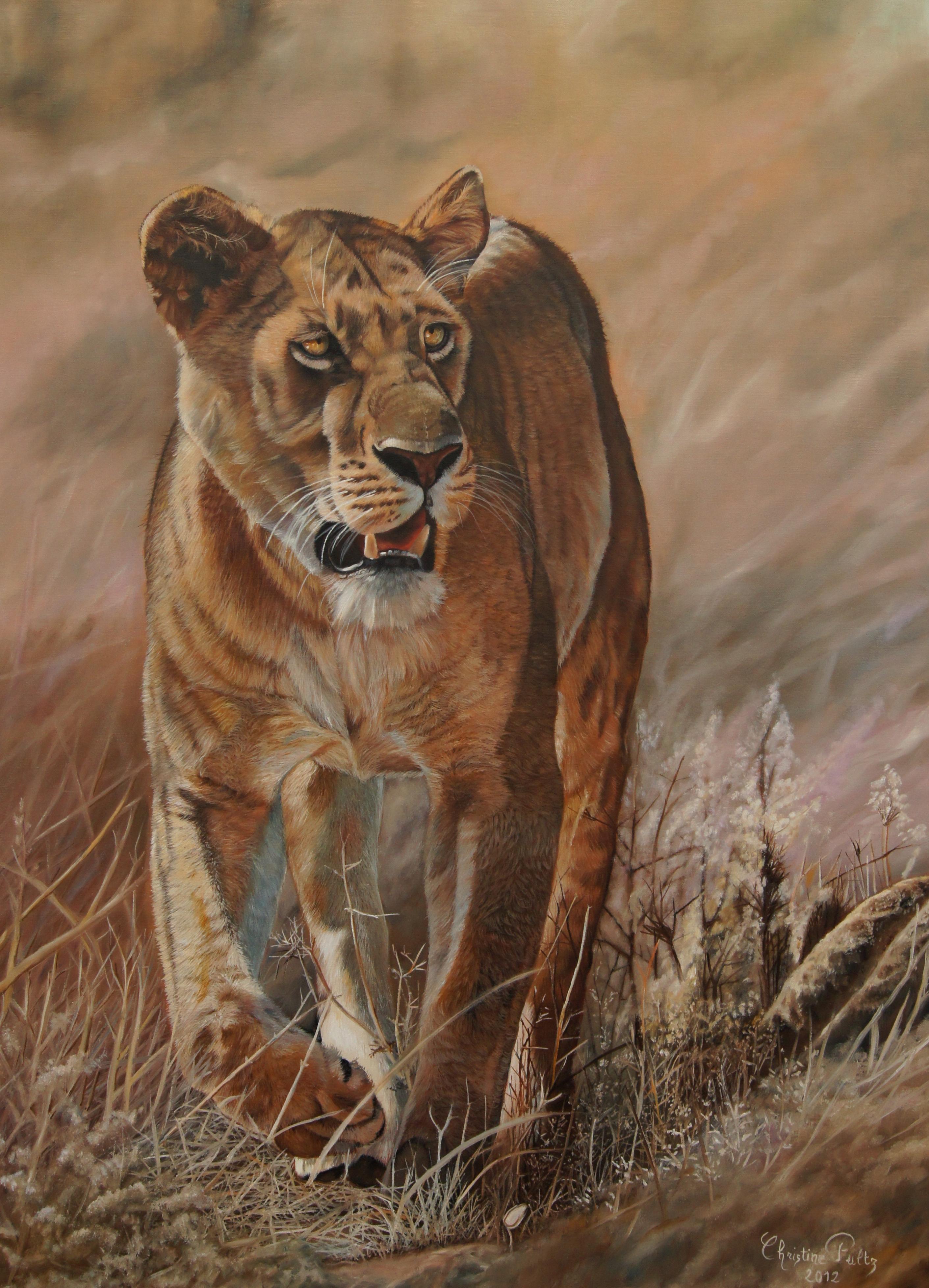 Christine Pultz - French Contemporary Animal Painting by Christine ...