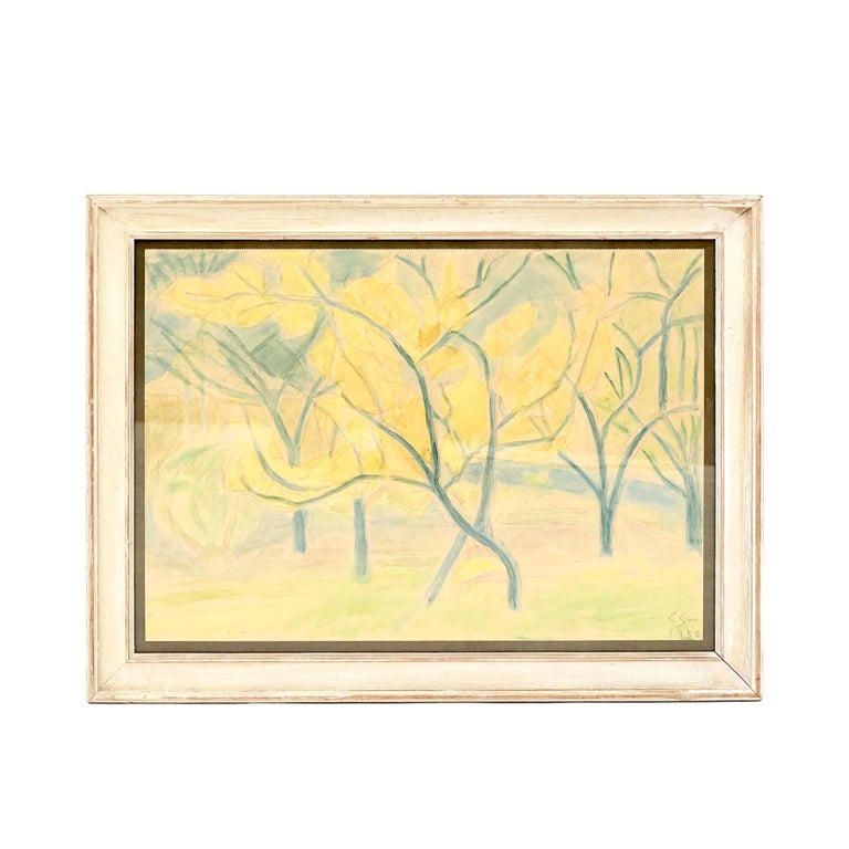 Christine Swane, Watercolor, Signed For Sale at 1stDibs