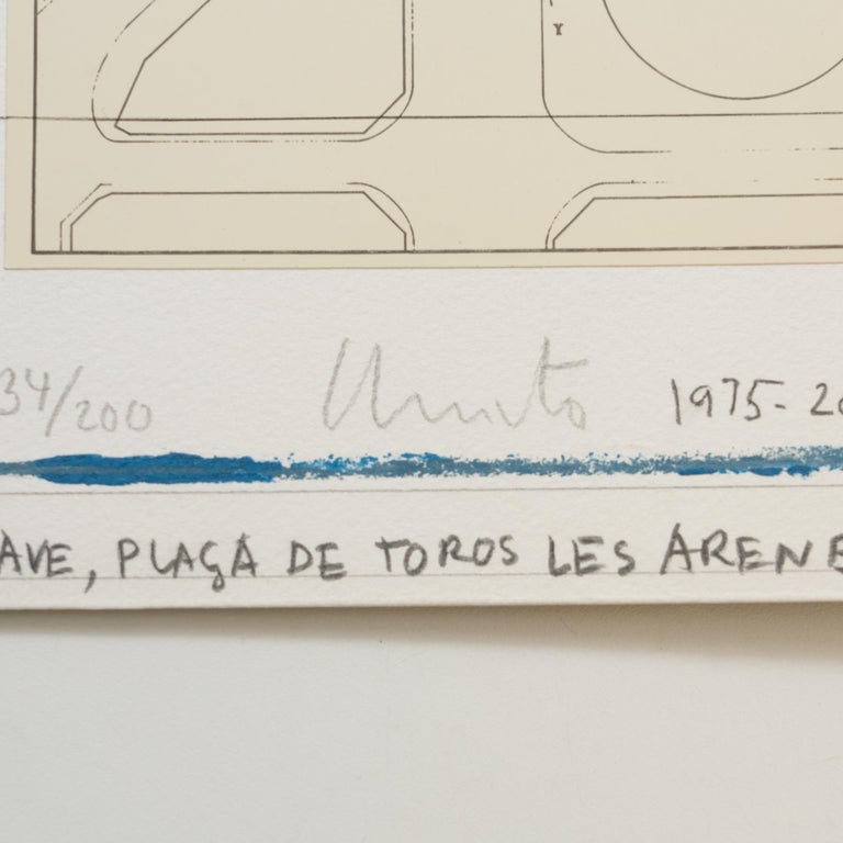 Christo Lithograph-Collage 'Wrapped Fountain', 2009 For Sale at 1stDibs