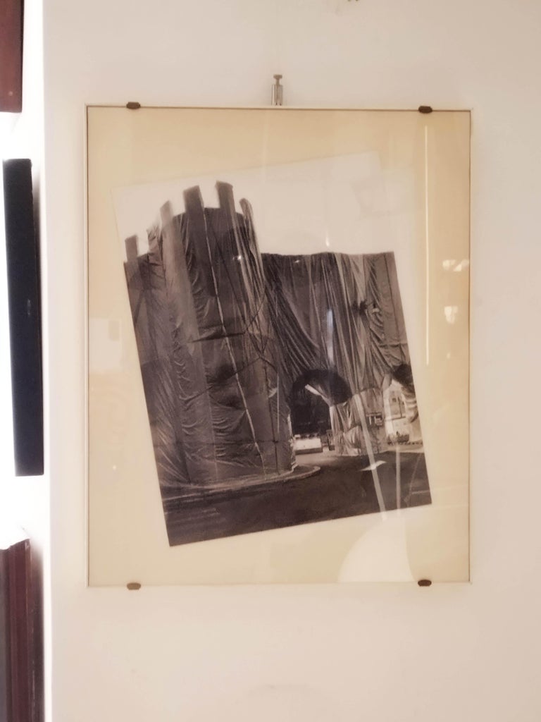 Christo - Wrapped Roman Wall - Photolithograph by Christo - 1974 ca For ...