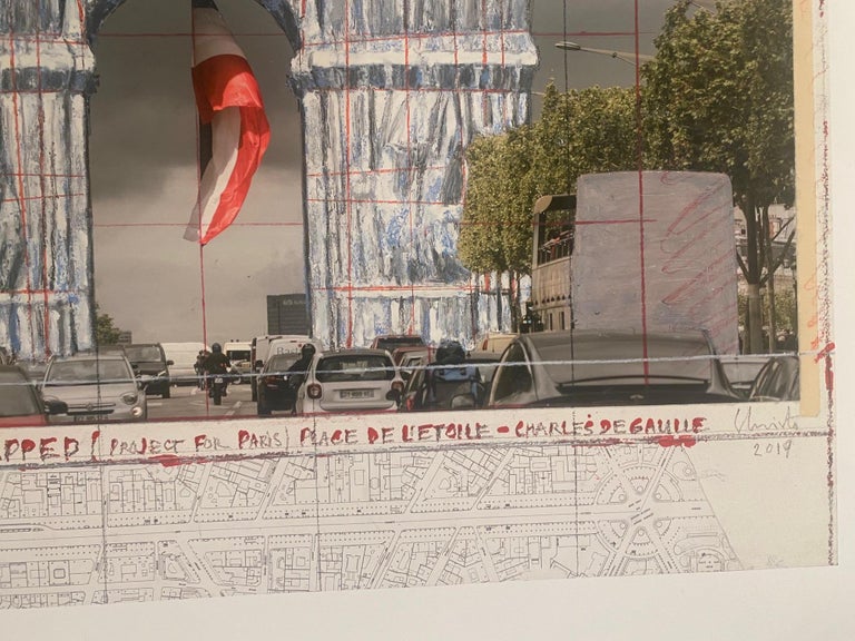 Christo - L'Arc de Triomphe, wrapped - original Christo modern art ...