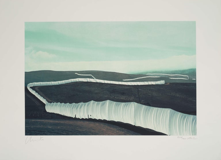 Christo - Running Fence -original Christo modern art lithograph ...