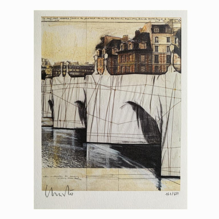 Christo - The Pont-Neuf Wrapped (Project for Paris), 1976 For Sale at ...