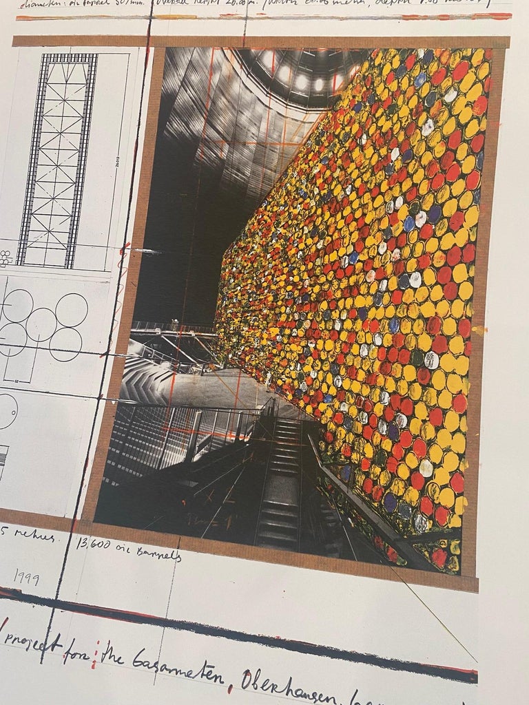 Christo - The Wall - original Christo modern art lithograph from 1999 ...