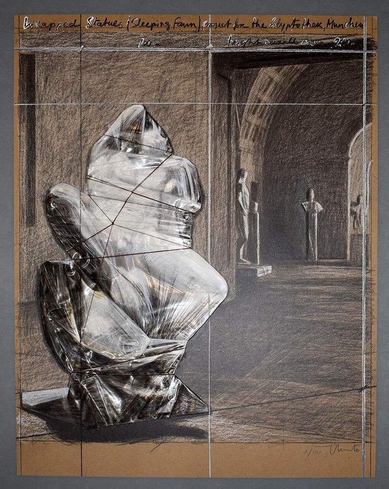 Christo (Vladimirov Javacheff) - Wrapped Statues, (Sleeping Faun ...