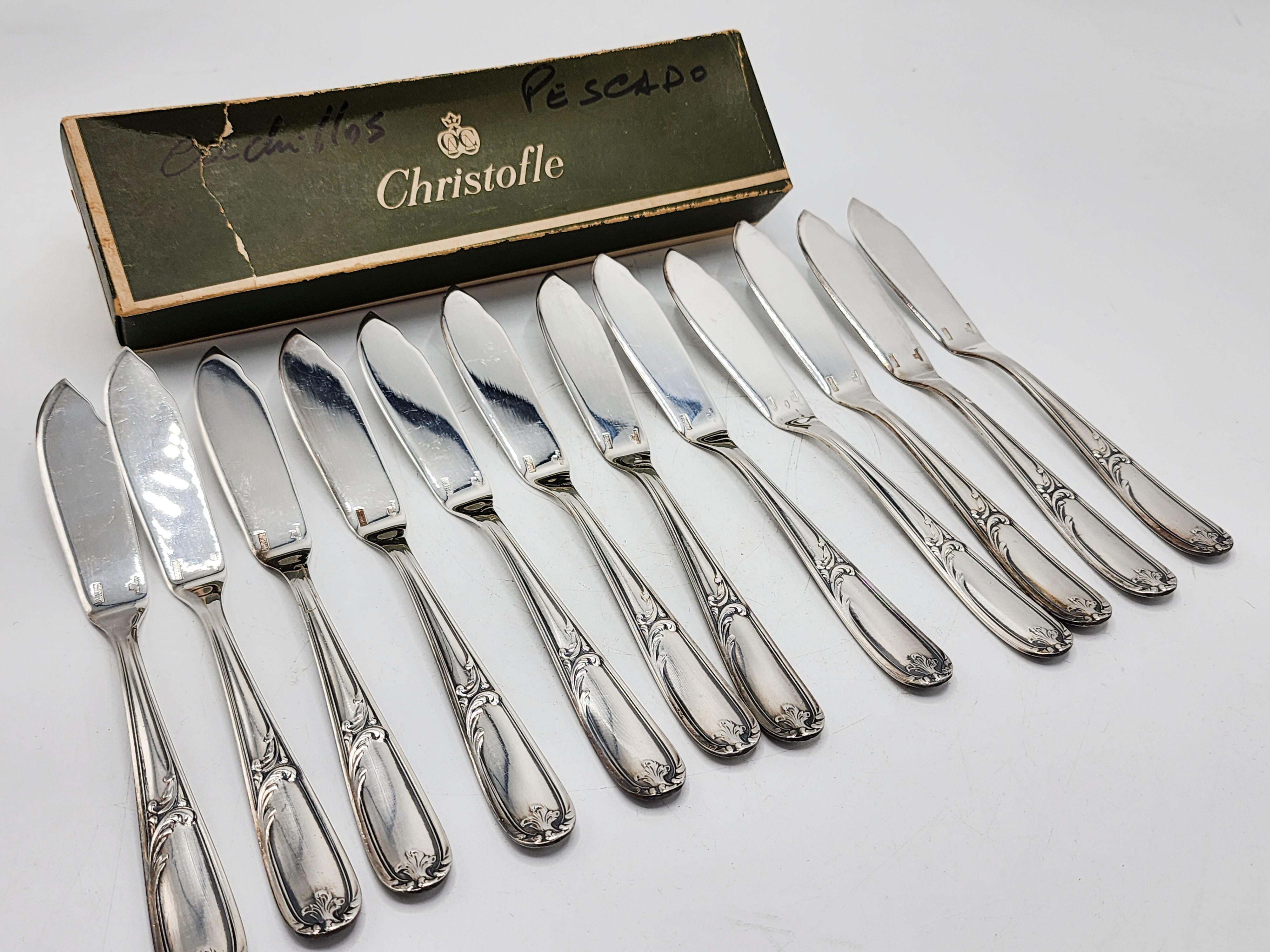 Christofle 117-piece "Grand Bourg" silver plated cutlery set For Sale ...