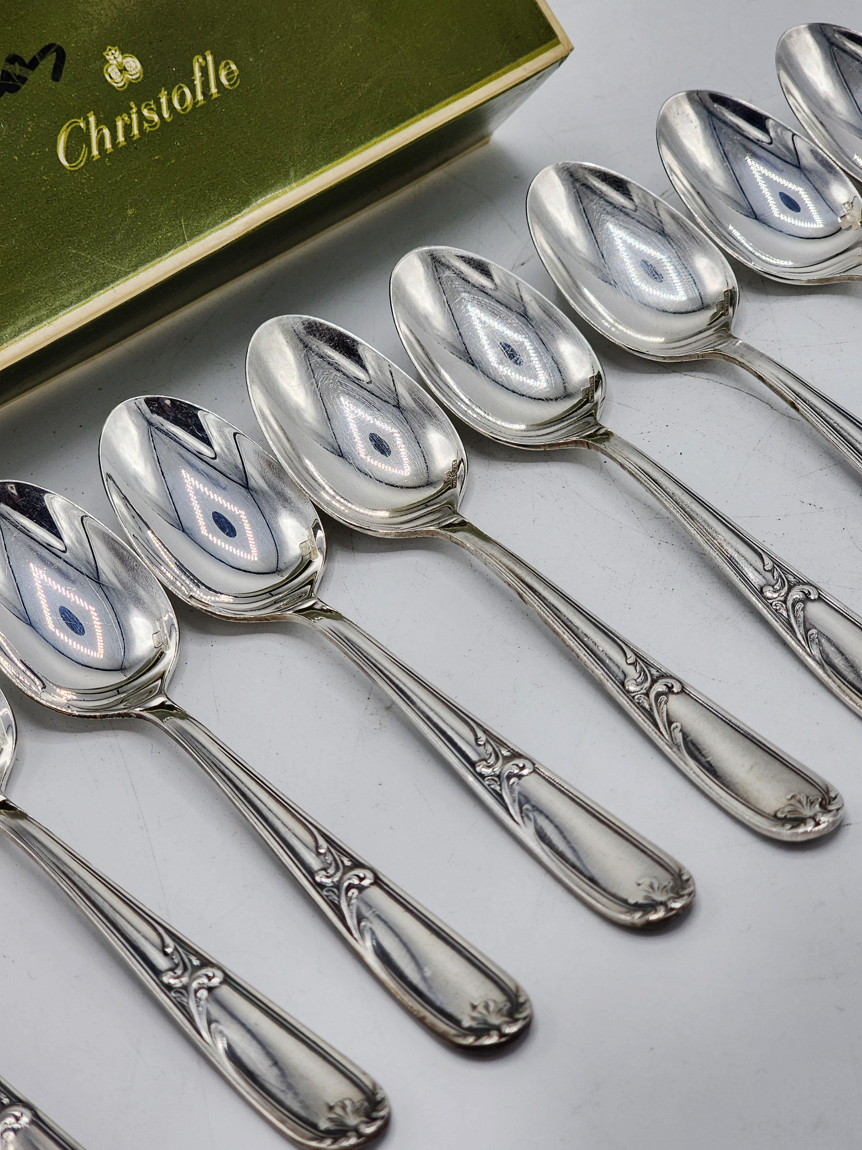 Christofle 117-piece "Grand Bourg" silver plated cutlery set For Sale ...