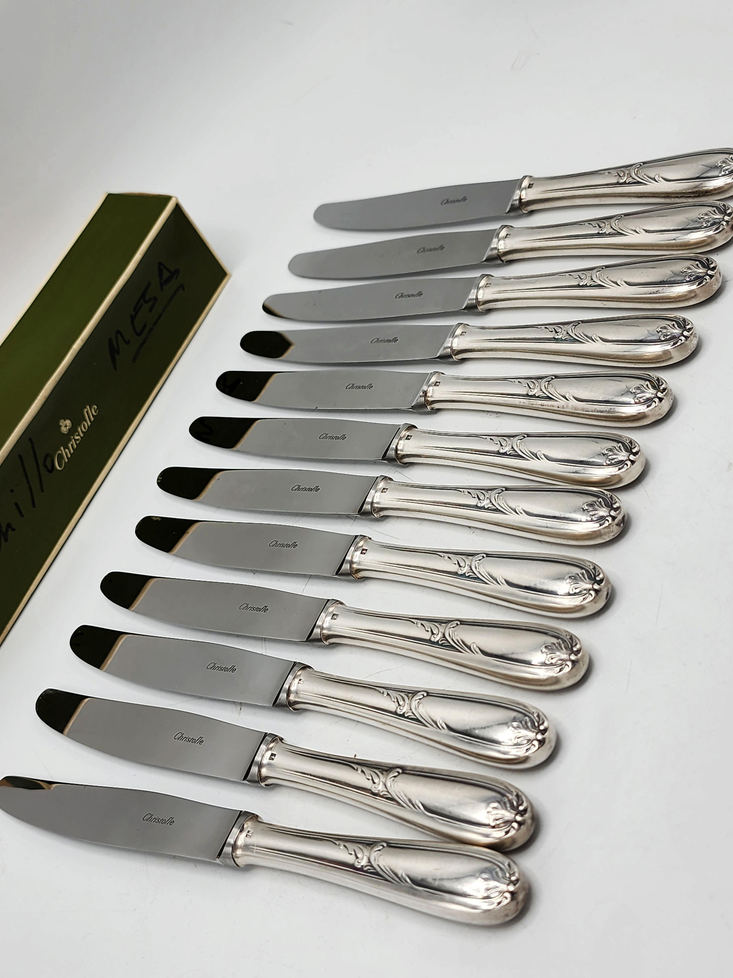 Christofle 117-piece "Grand Bourg" silver plated cutlery set For Sale ...