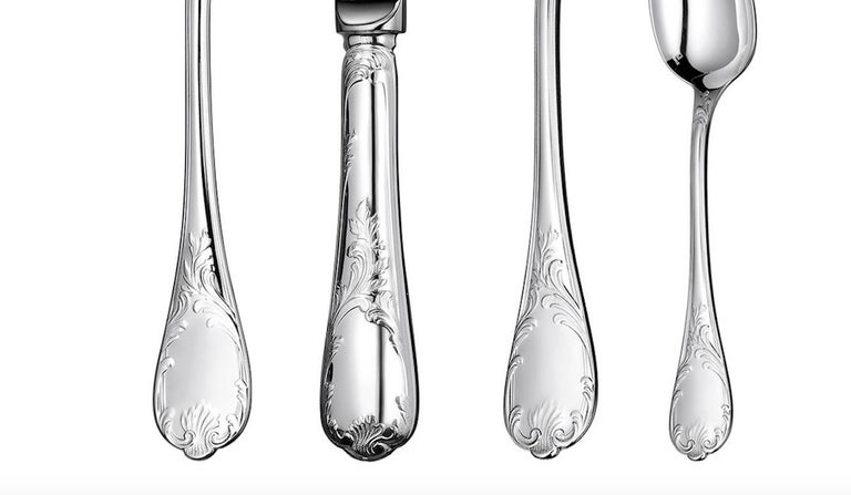 Christofle Flatware "Marly" Silver Plated 63 Pieces at 1stDibs | marly ...