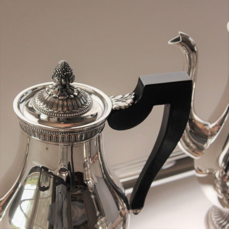 Christofle France "Perles" Silver Plated Complete Coffee and Tea ...