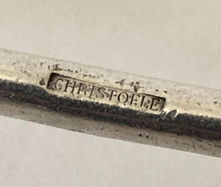 Christofle Knife Rests Silver Plated, Married Set of 12 For Sale at 1stDibs