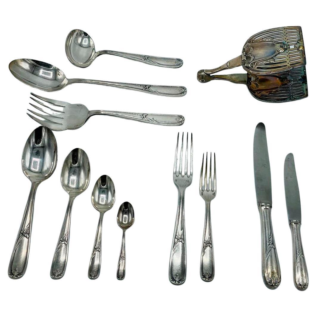 Christofle Made in Argentina Silverplate Flatware Service 12 Set 89 ...