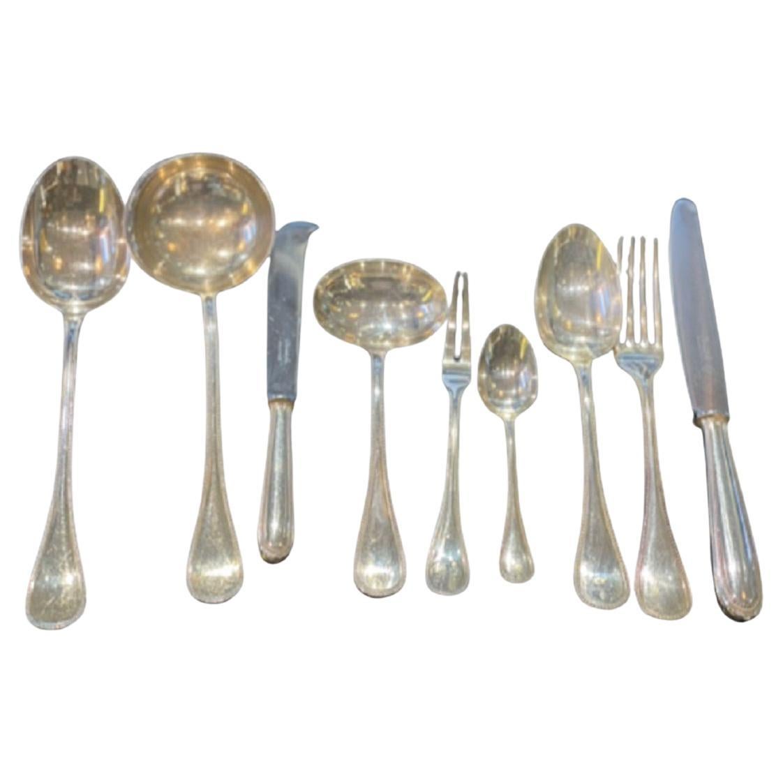 128 Pieces Art Deco Cutlery Set, Boreal Christofle Original Case, 1935 ...