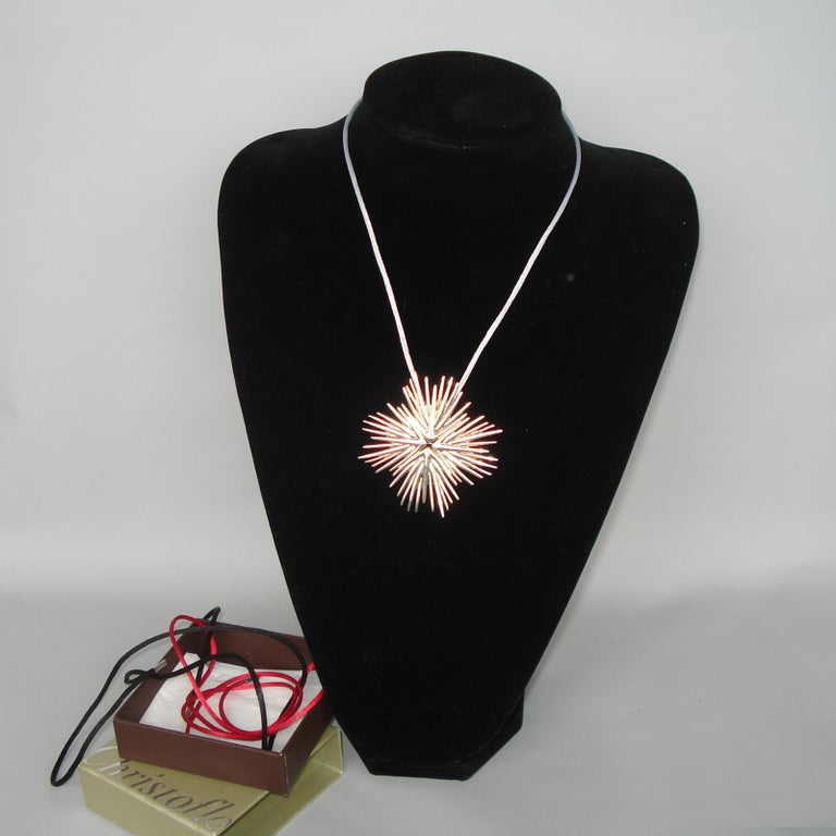 Christofle Silver Brooch Pendant Palmaceae Serie, Designed by Michele ...