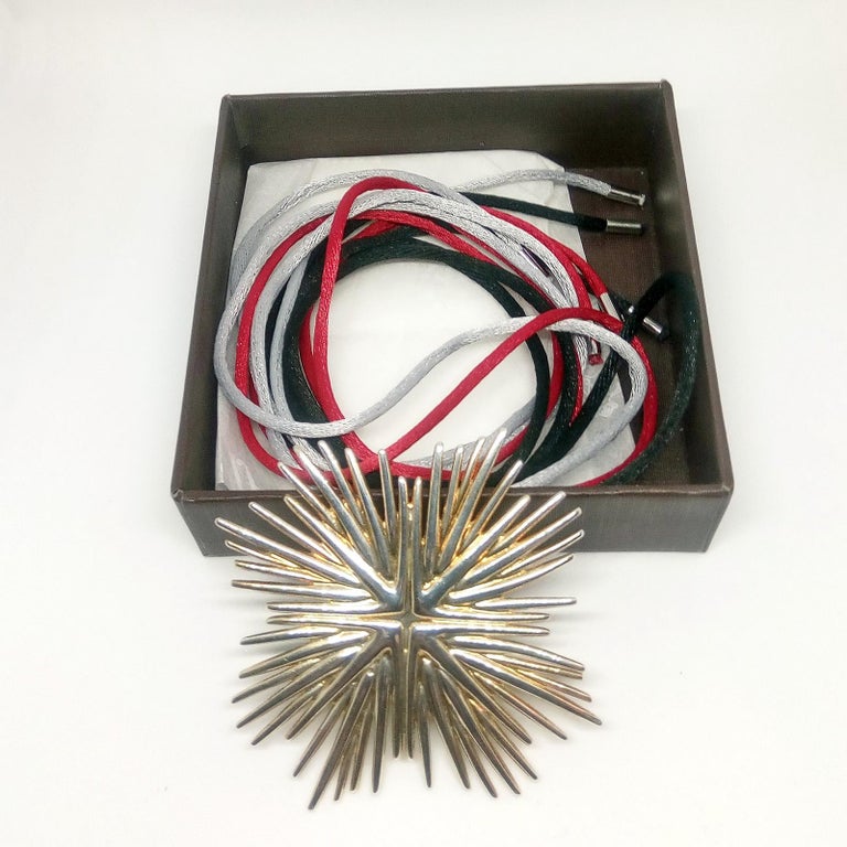 Christofle Silver Brooch Pendant Palmaceae Serie, Designed by Michele ...