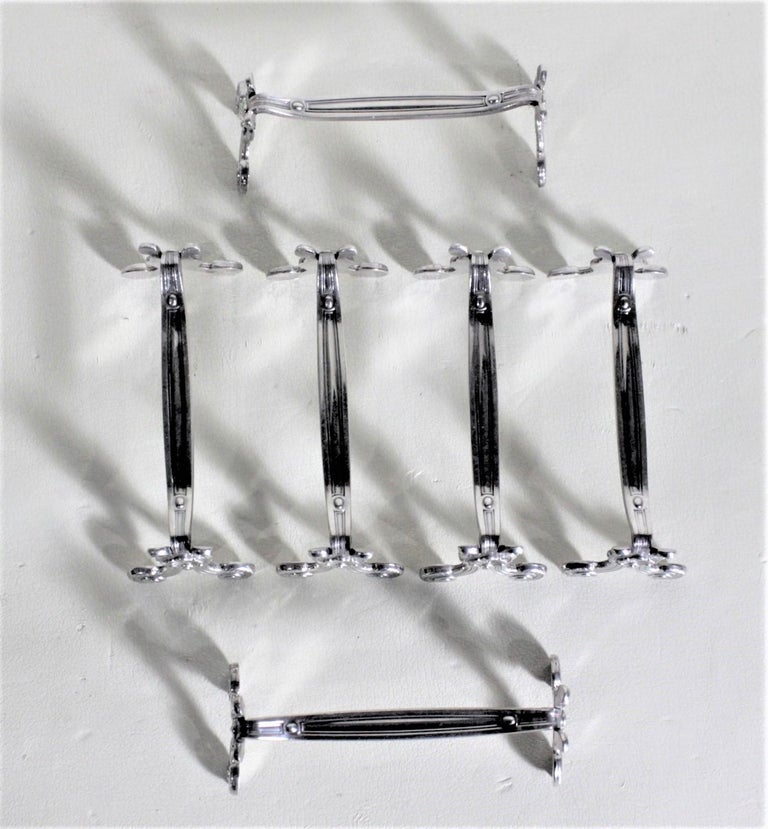 Christofle Silver Plated Antique Styled Knife Rests Set of Six For Sale ...