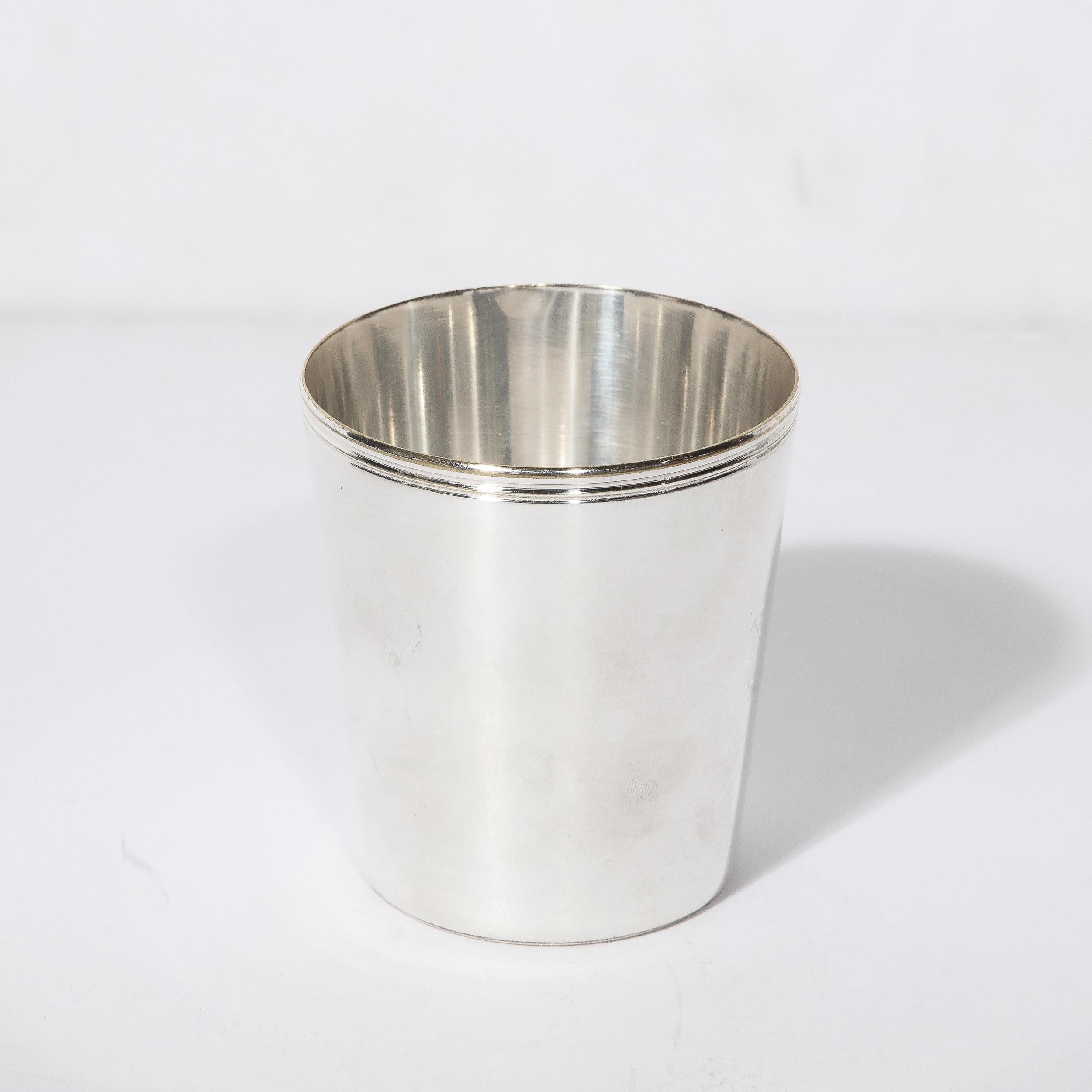 Christofle Silver-Plated Art Deco Style Cup For Sale at 1stDibs