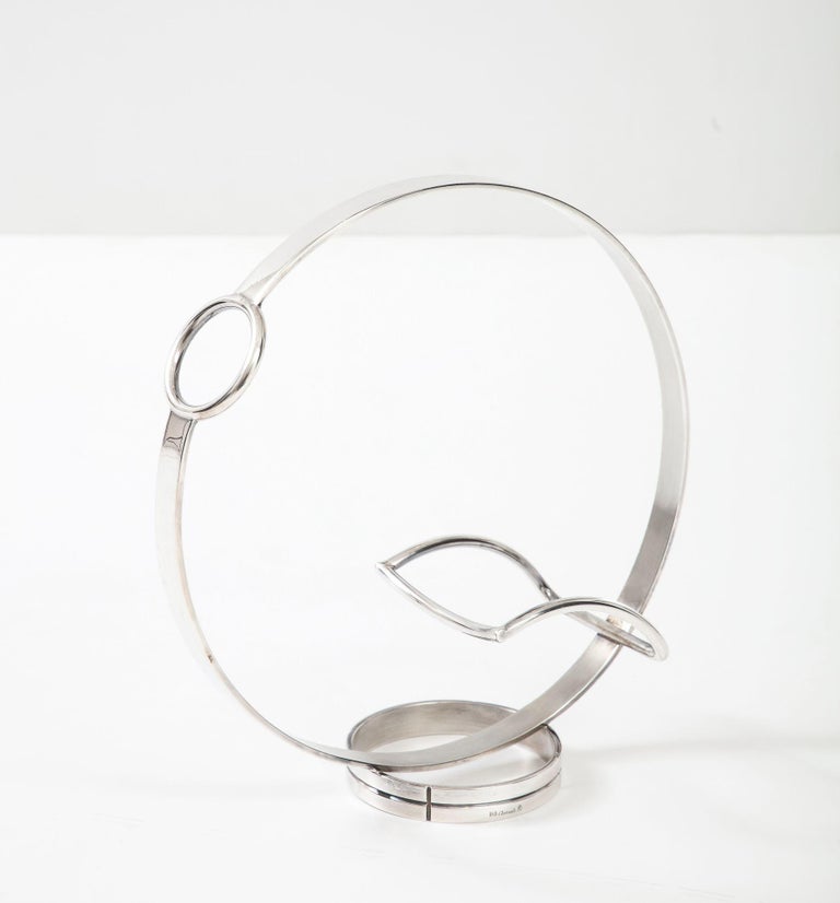 Christofle Silver Plated Wine Holder For Sale at 1stDibs