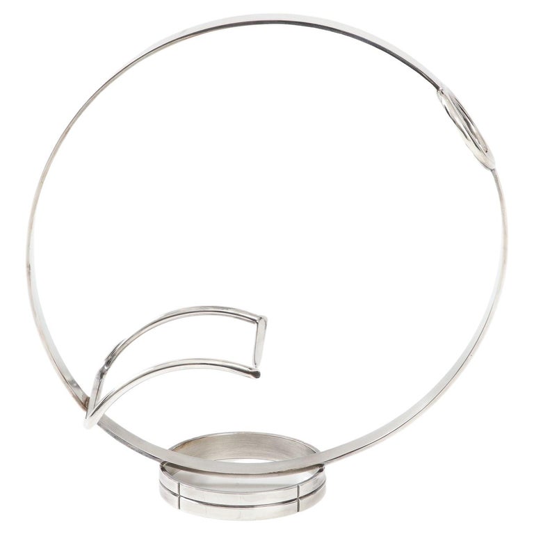 Christofle Silver Plated Wine Holder For Sale at 1stDibs