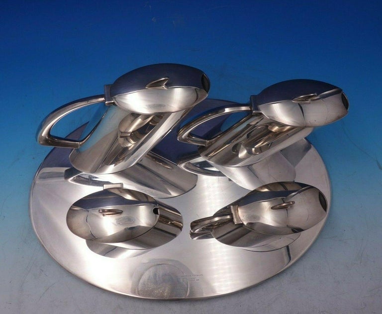 Christoph Widmann German Silverplate Tea Set 5pc Handmade Modern ...