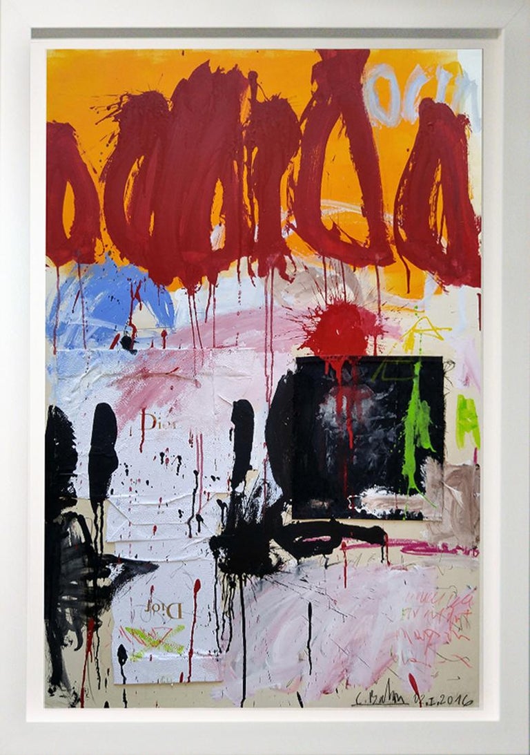 Christophe - "Abstract Dior" 53x37, For Sale at 1stDibs | dior painting