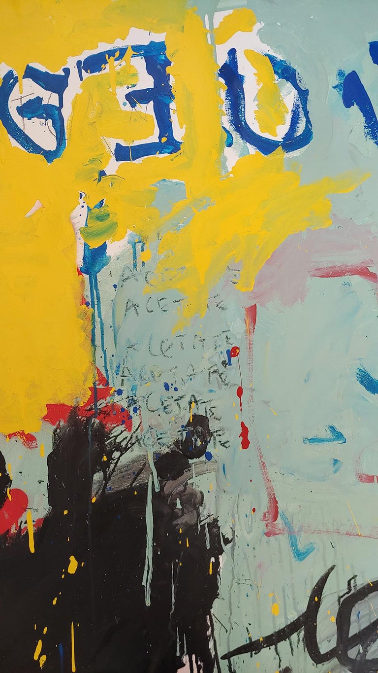 Christophe - "Summer Holiday" acrylic on canvas with fabric 46x56" For ...