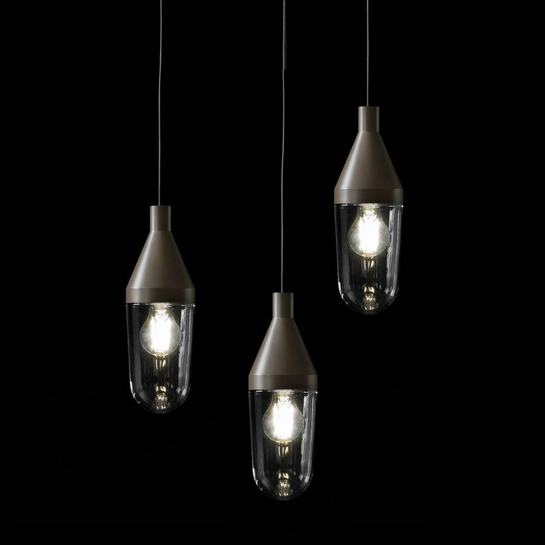 Christophe Pillet Set of Three Suspension Lamps 'Niwa' Beige Grey by ...