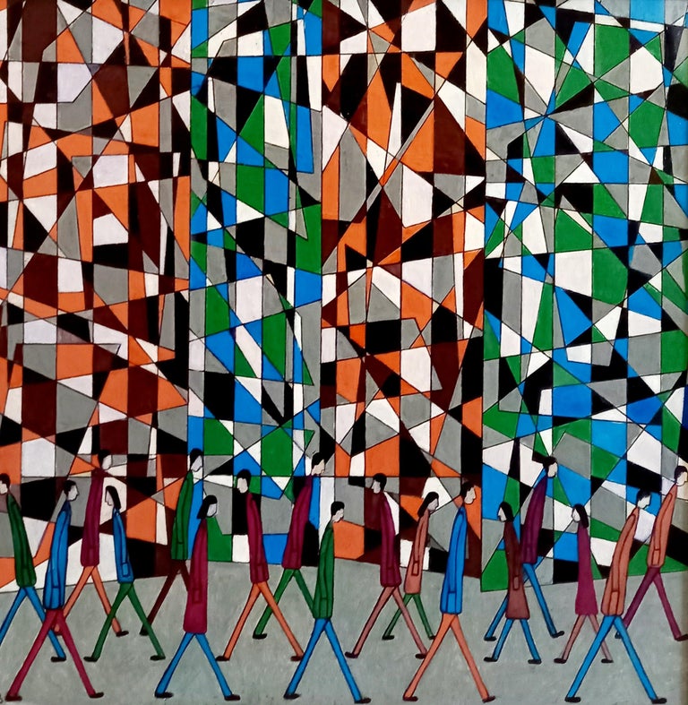Christopher Barrow - City Of Light. C ontemporary Figurative Oil ...
